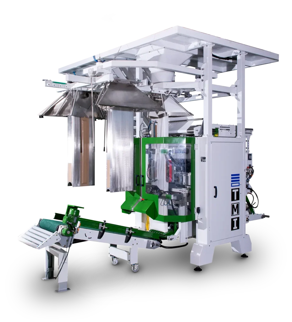 Verical FFS bagging machine for flat plastic reel - ILERBAG V - TMI